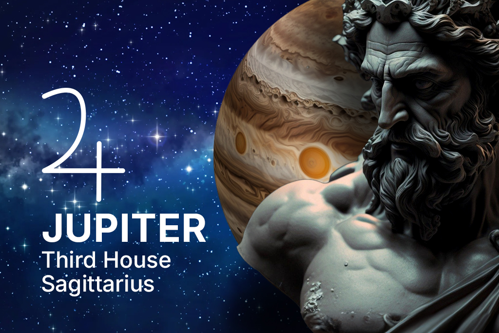 Stunning Jupiter in Third House in Sagittarius
